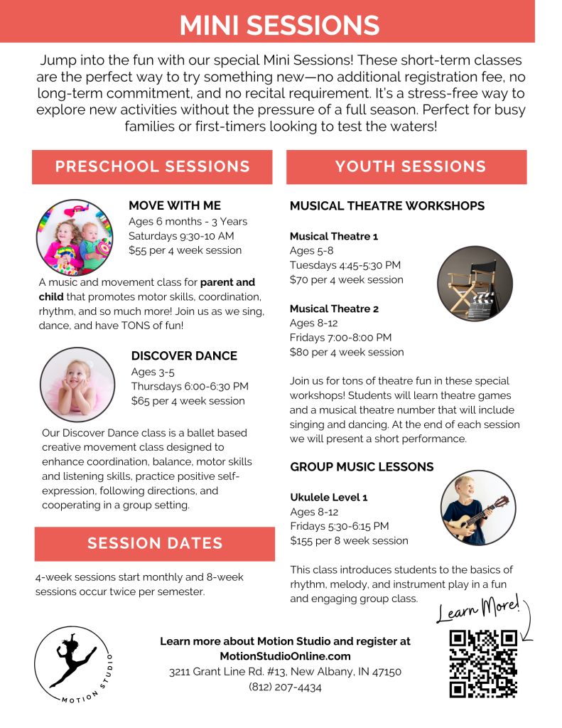 Class Schedule - Motion Studio